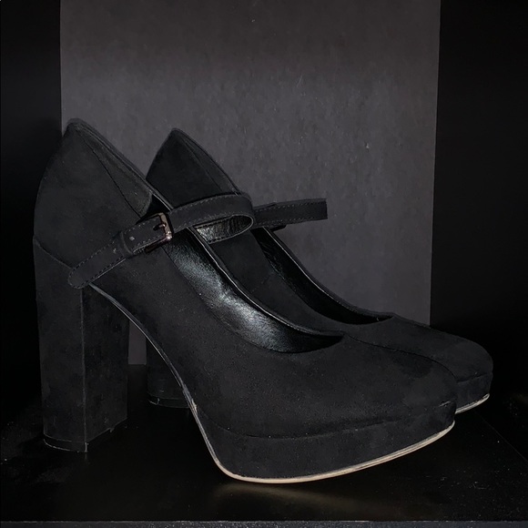 Eva & Zoe | Shoes | Eva Zoe Black Heals | Poshmark
